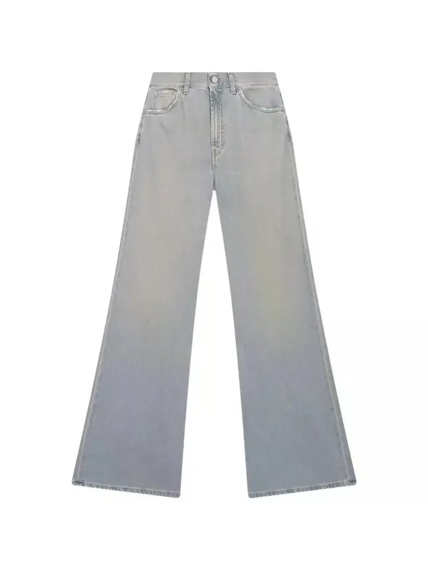 DONDUP Wide-leg Distressed Jeans - Blue