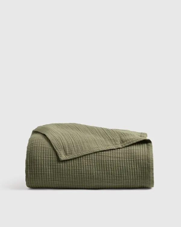 Quince European Linen Quilt - Olive