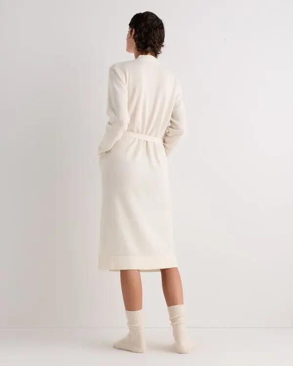 Quince Mongolian Cashmere Robe - Ivory