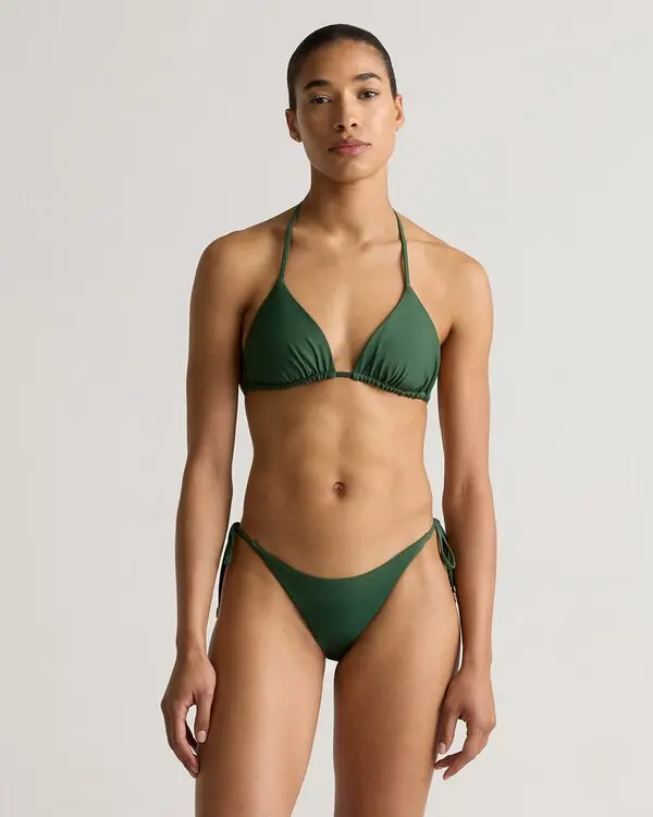 Quince Italian Triangle Bikini Top - Palm