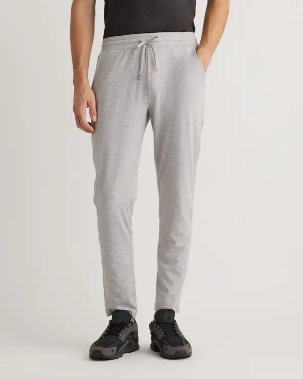 Quince Super Soft Performance Pants - Heather Pale Grey