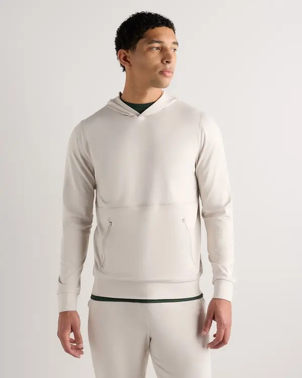 Quince Performance Hoodie Pullover - Solid Chalk