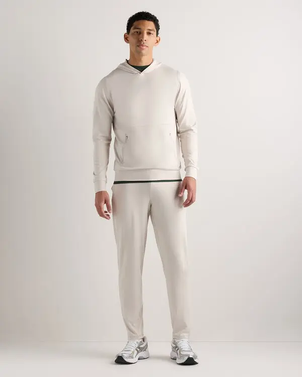 Quince Performance Hoodie Pullover - Solid Chalk