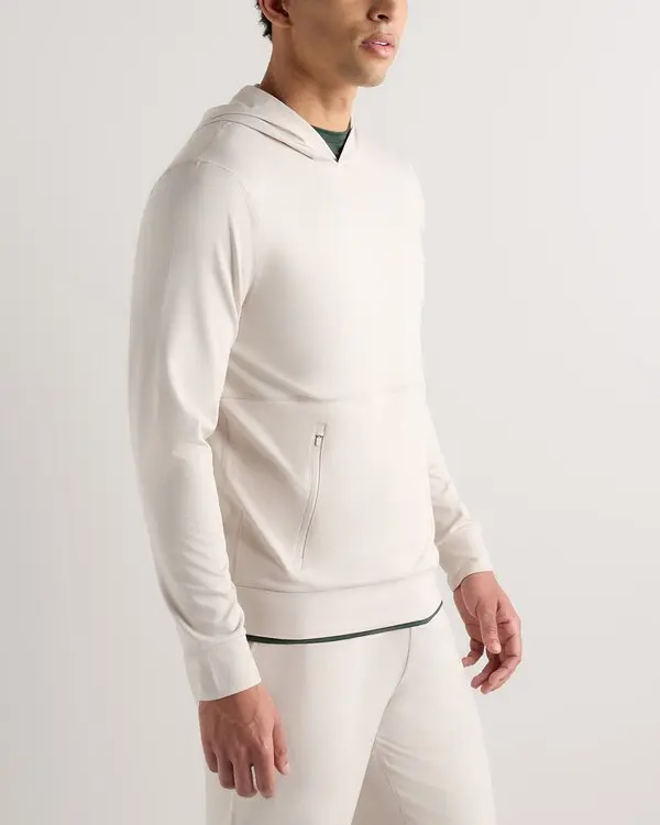 Quince Performance Hoodie Pullover - Solid Chalk