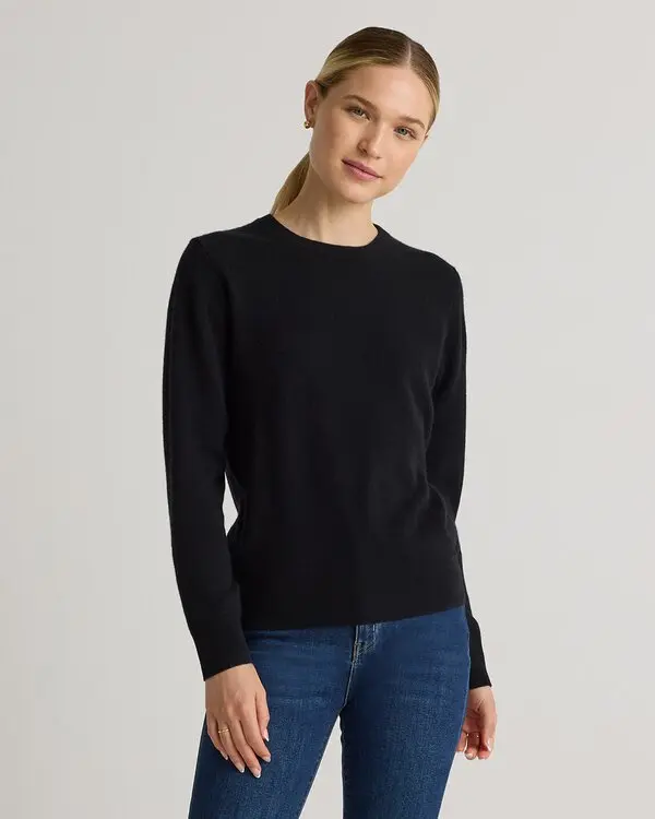 Quince The Classic Cashmere Crew - Black