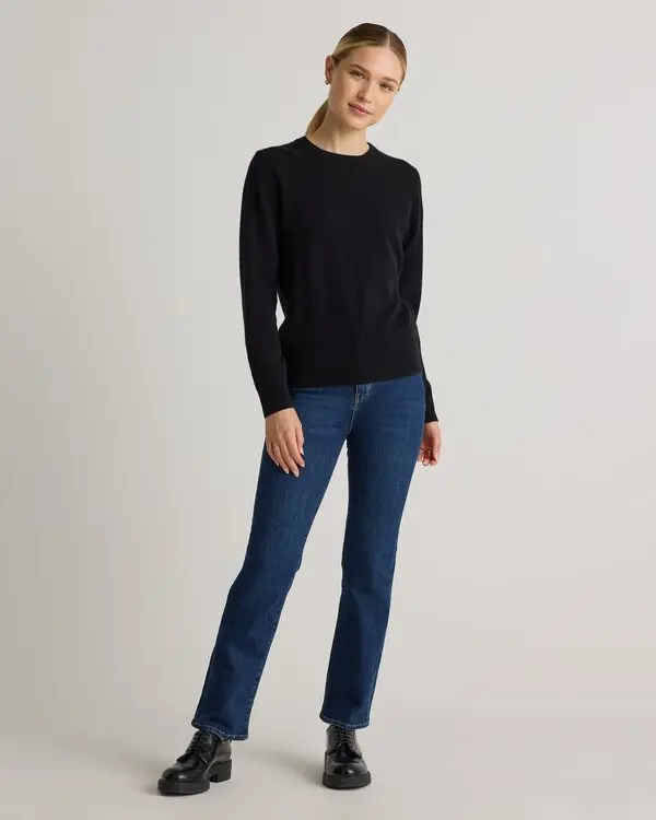 Quince The Classic Cashmere Crew - Black