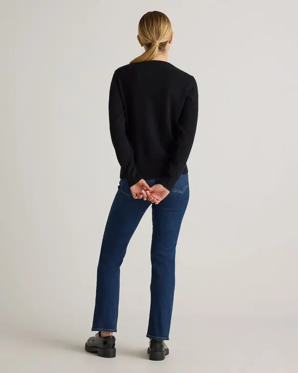 Quince The Classic Cashmere Crew - Black