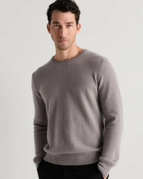 Quince Cashmere Crewneck - Morel Grey