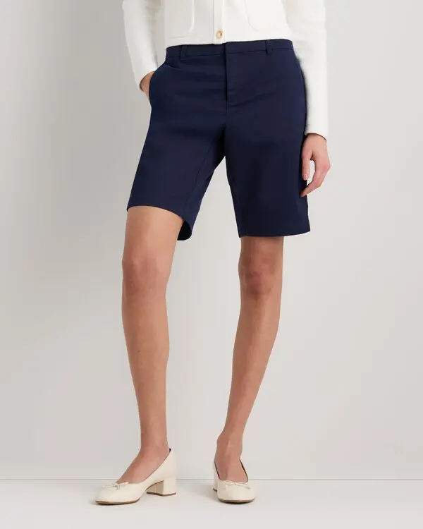 Quince Organic Stretch Cotton Chino Bermuda Shorts