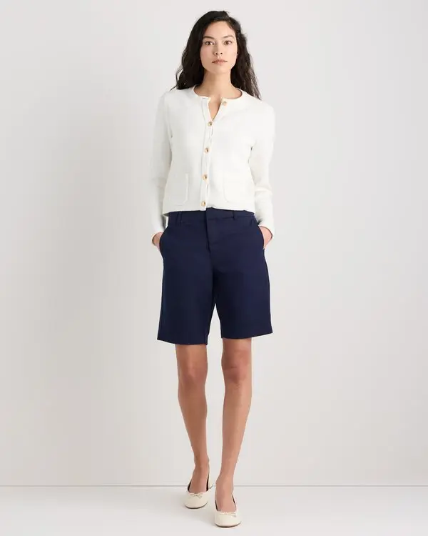 Quince Organic Stretch Cotton Chino Bermuda Shorts