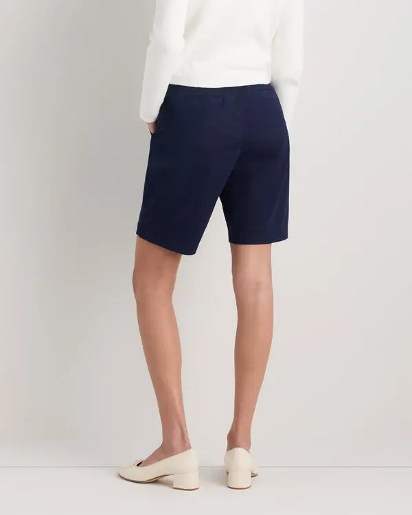Quince Organic Stretch Cotton Chino Bermuda Shorts