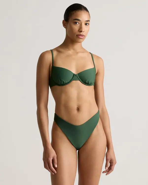 Quince Italian Demi Bikini Top - Palm