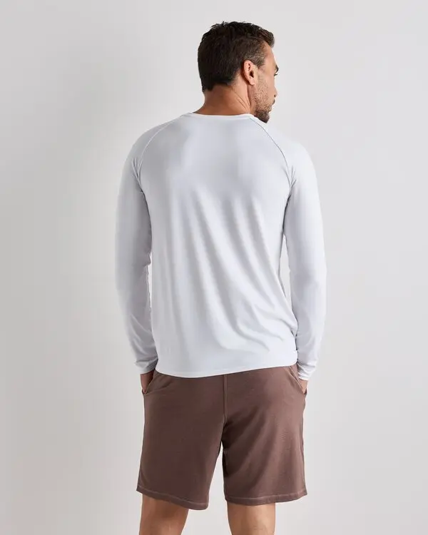 Quince Super Soft Performance Long Sleeve T-shirt - White