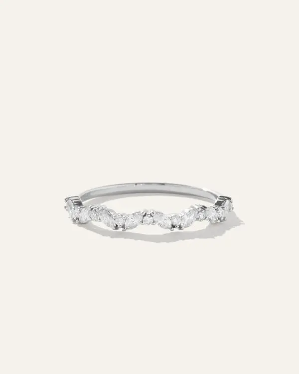 Quince 14k Gold Diamond Band Ring - White Gold