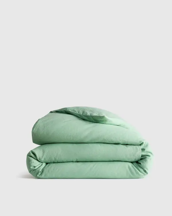 Quince European Linen Duvet Cover - Jade