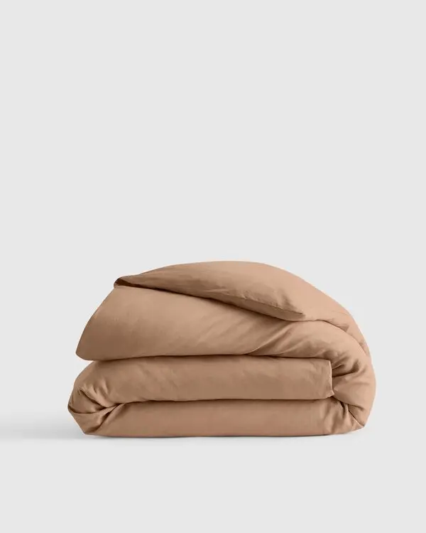 Quince European Linen Duvet Cover - Latte