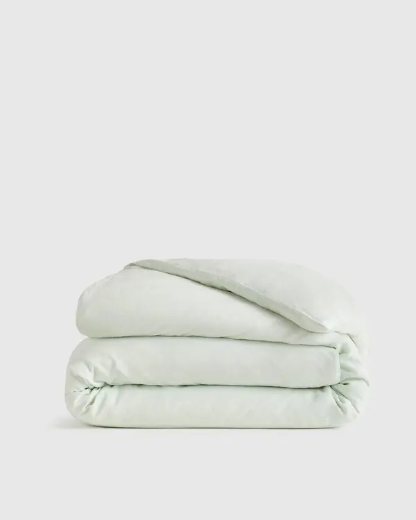 Quince European Linen Duvet Cover - Mint