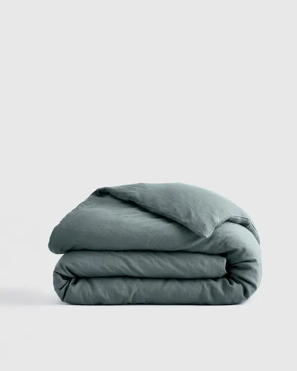 Quince European Linen Duvet Cover - Ocean