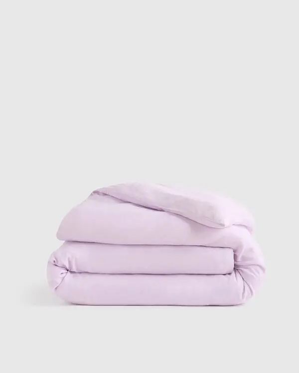 Quince European Linen Duvet Cover - Orchid