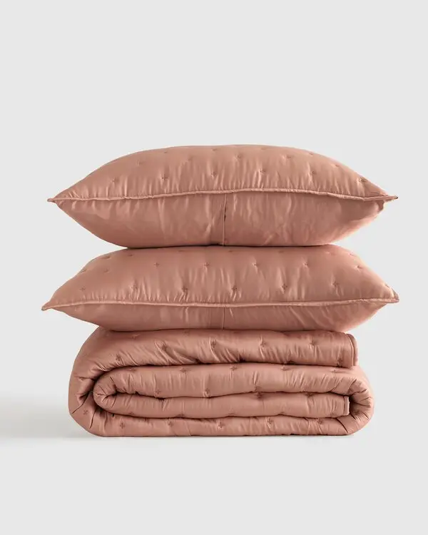 Quince European Linen Quilt - Clay