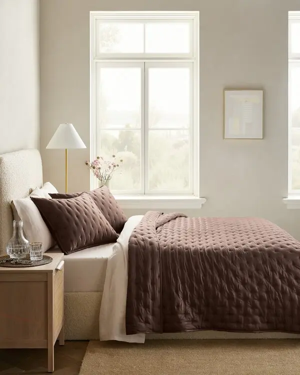 Quince European Linen Quilt - Espresso