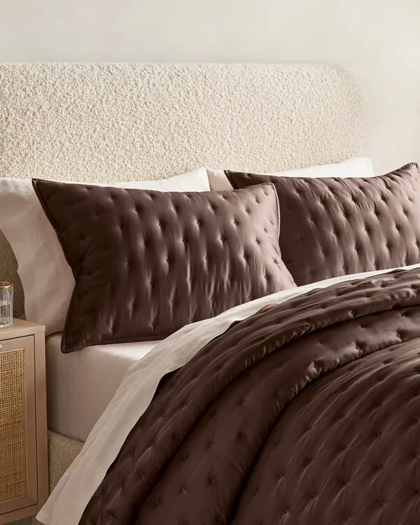 Quince European Linen Quilt - Espresso
