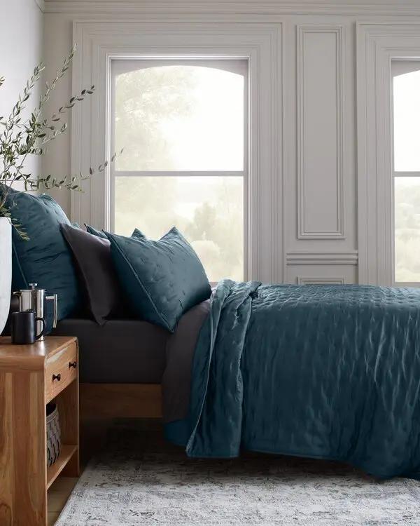 Quince Bamboo Dream Quilt Set - Nightfall