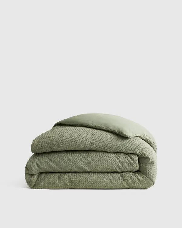 Quince Bamboo Dream Quilt Set - Olive