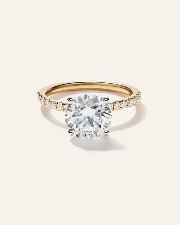 Quince Lab Grown Diamond Round Engagement Ring - Yellow Gold