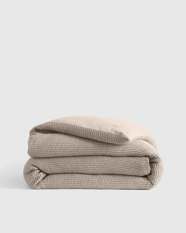 Quince European Linen Box Quilt, Size - Dove
