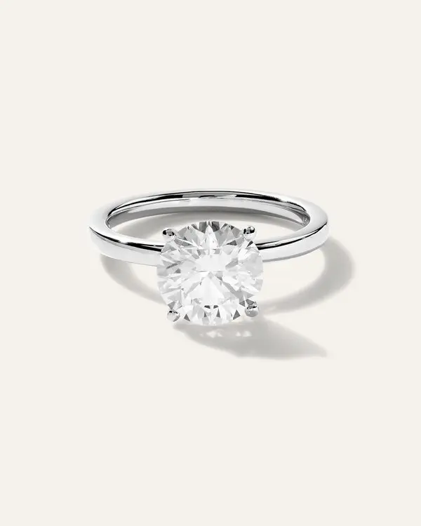 Quince Lab Grown Diamond Comfort Fit Engagement Ring - White Gold
