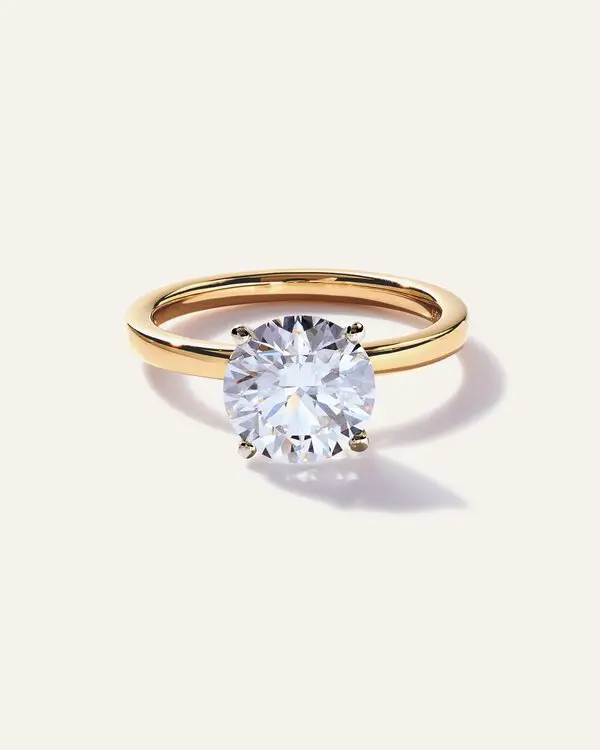 Quince Lab Grown Diamond Comfort Fit Engagement Ring - Yellow Gold