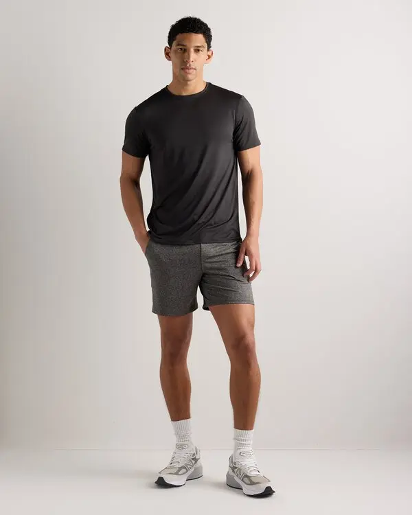 Quince Super Soft Performance T-shirt - Heather Black