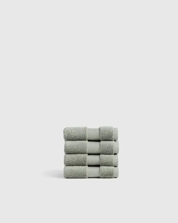 Quince Turkish Ultra Plush Washcloth - Eucalyptus