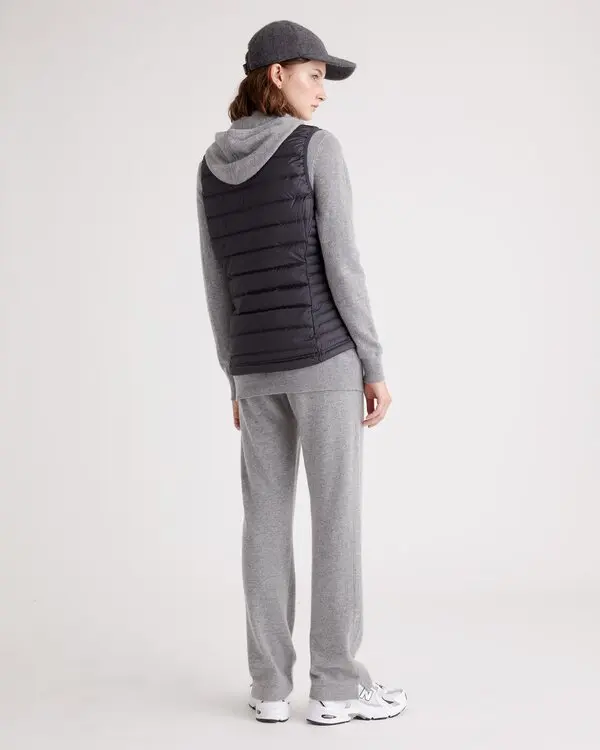 Quince Lightweight Down Packable Puffer Vest - Black