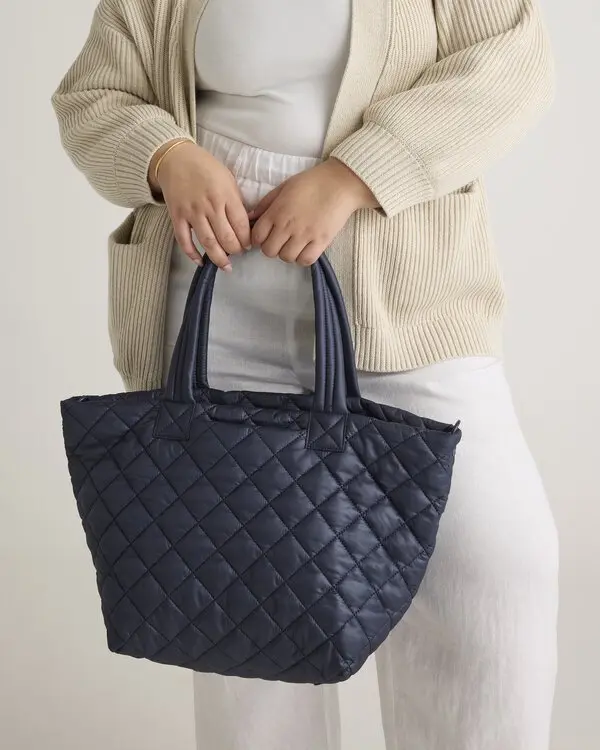 Quince Transit Quilted Carry-all Tote - Navy