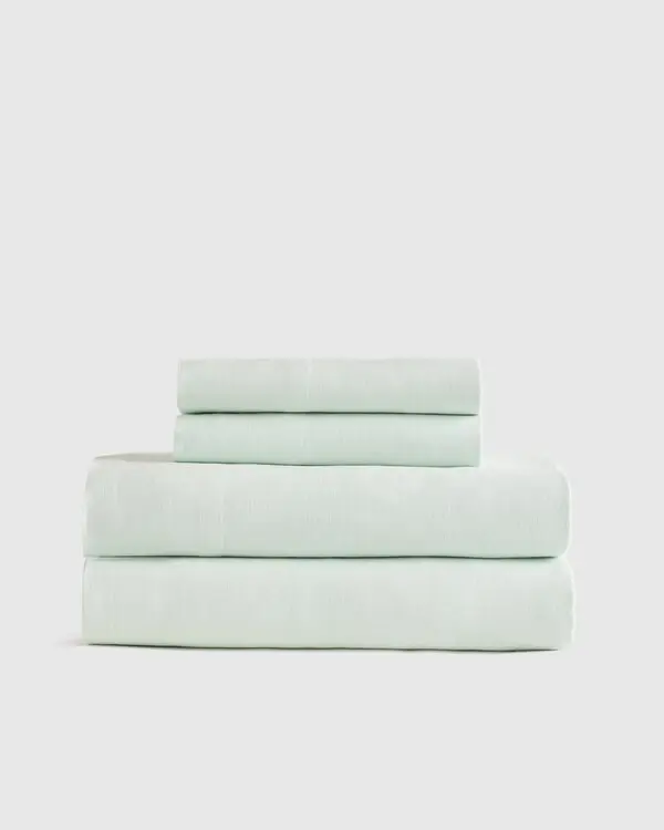 Quince European Linen Sheet Set - Mint