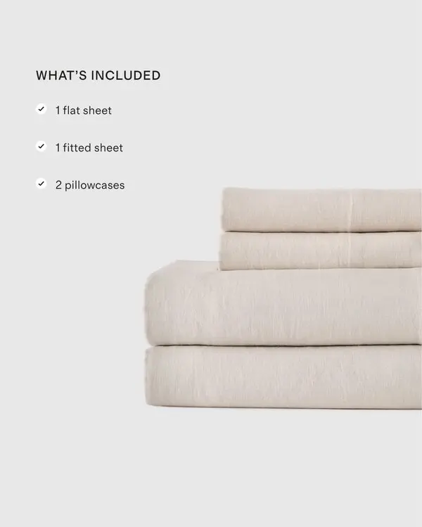 Quince European Linen Sheet Set - Mist