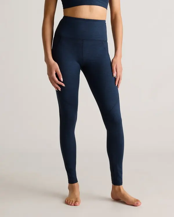 Quince Ultra-soft Performance Pocket Legging - Heather Navy