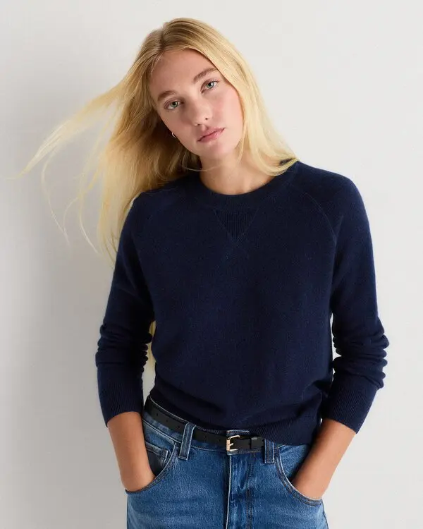 Quince Cashmere Sweatshirt - True Navy