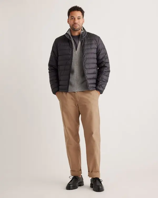 Quince Lightweight Packable Puffer Jacket - Black