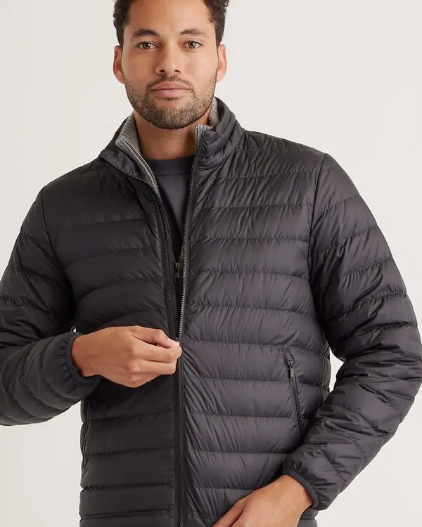 Quince Lightweight Packable Puffer Jacket - Black