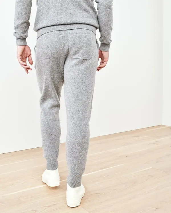 Quince Cashmere Joggers - Heather Grey