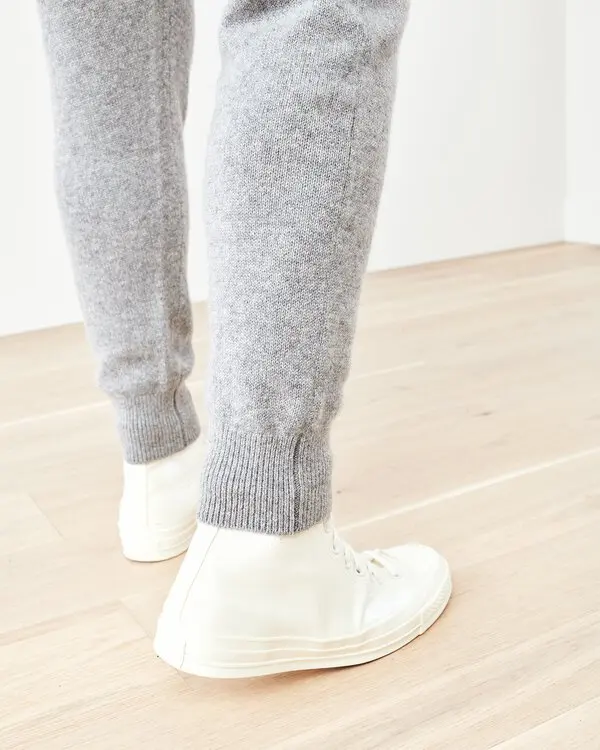 Quince Cashmere Joggers - Heather Grey