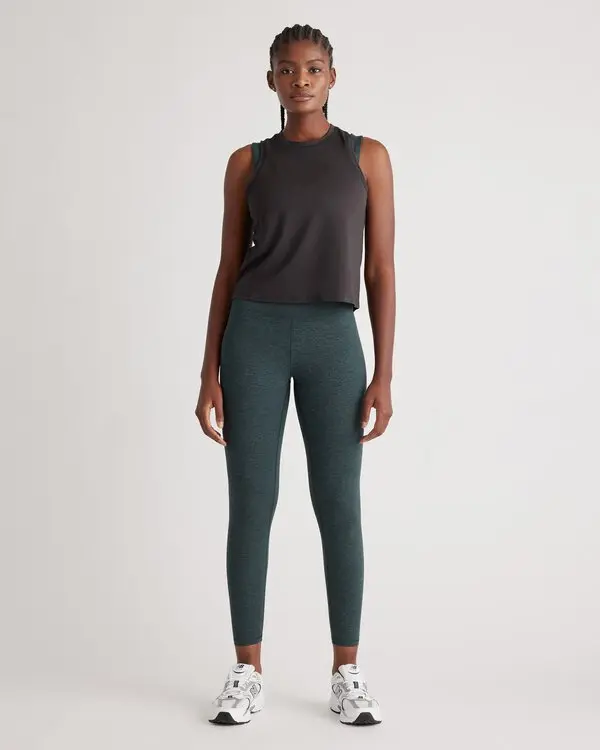 Quince Flowknit Breeze High-neck Tank Top - Black