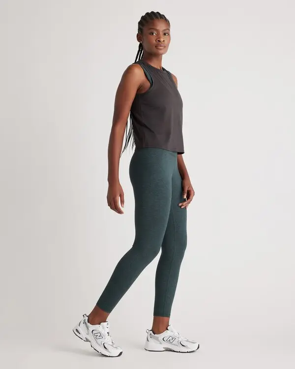 Quince Flowknit Breeze High-neck Tank Top - Black