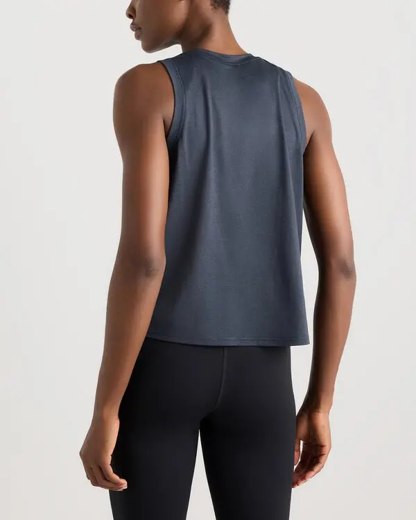 Quince Performance Tank Top - Heather Deep Navy