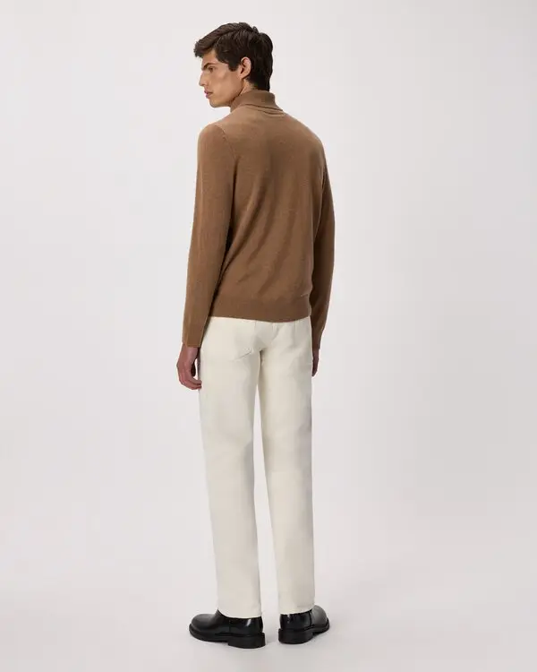Quince Mongolian Cashmere Turtleneck Sweater - Teak