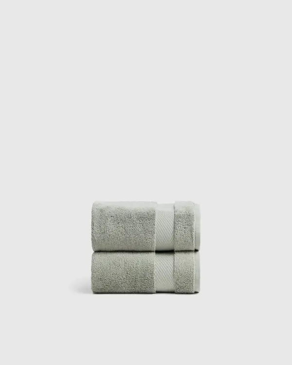 Quince Turkish Ultra Plush Hand Towel - Eucalyptus