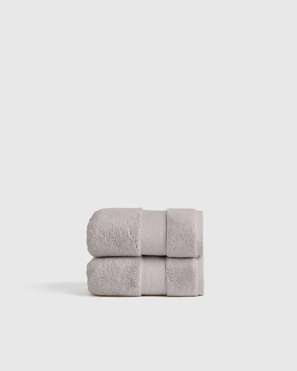 Quince Turkish Ultra Plush Hand Towel - Grey